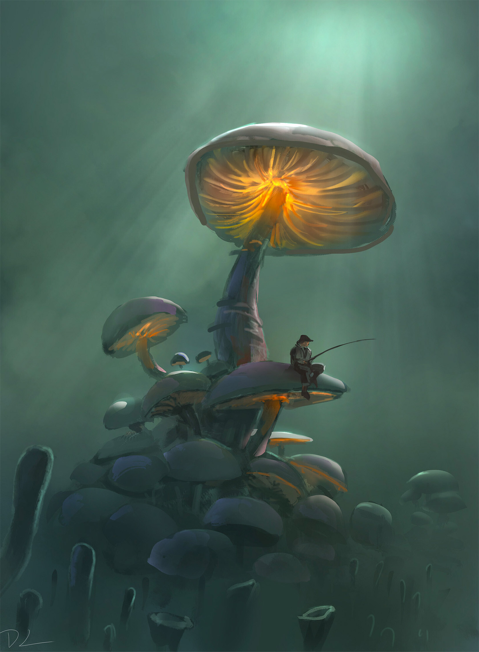 Concept Art - Fantastic and captivating utopian scene illustrated by ...