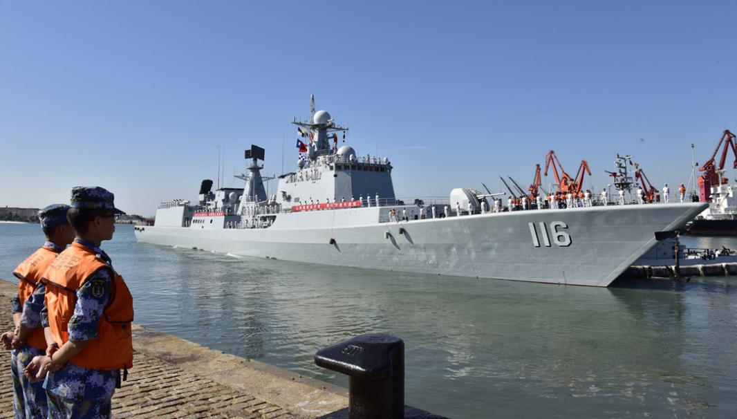 With 60 guided missile destroyers, the goal of the Chinese navy will be ...