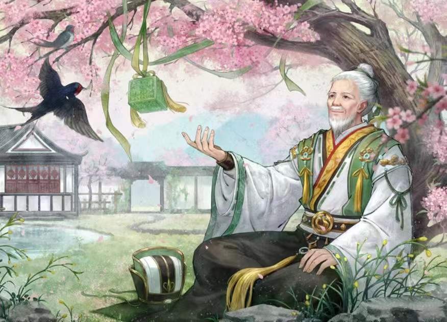 The praying mantis catches the cicada, and the oriole follows behind ...