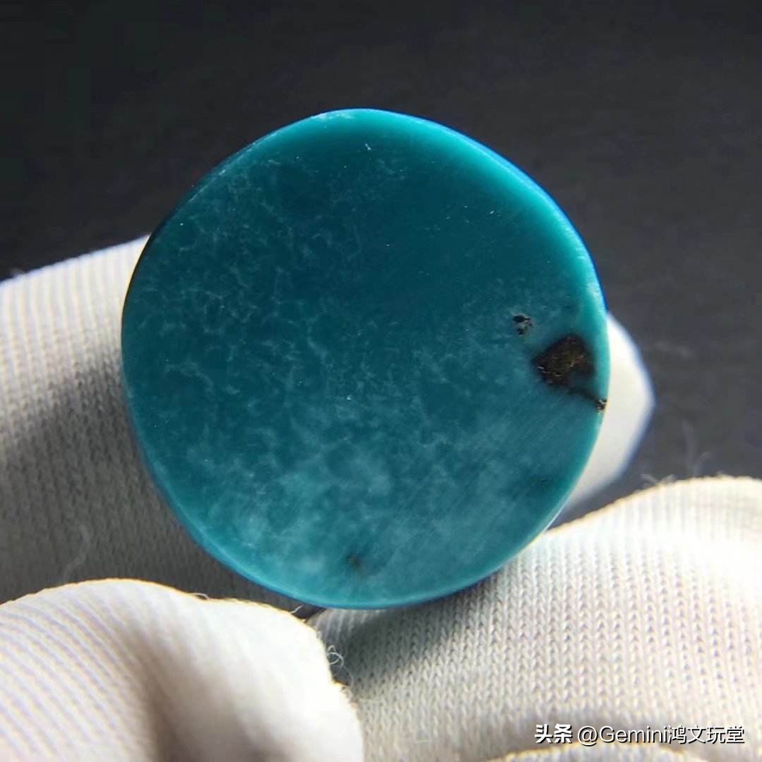 The turquoise turns white when you take it off, and it disappears when ...