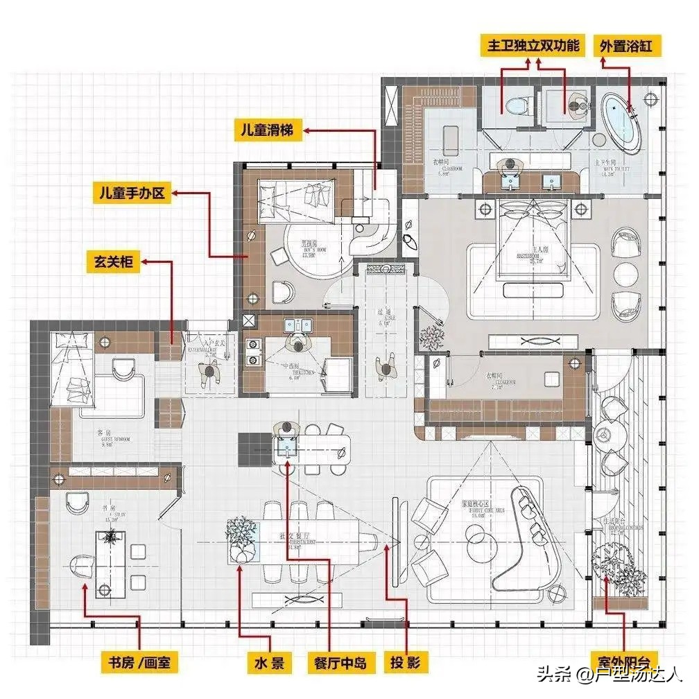 178 square meters is only a three-bedroom commercial floor. Do you know ...