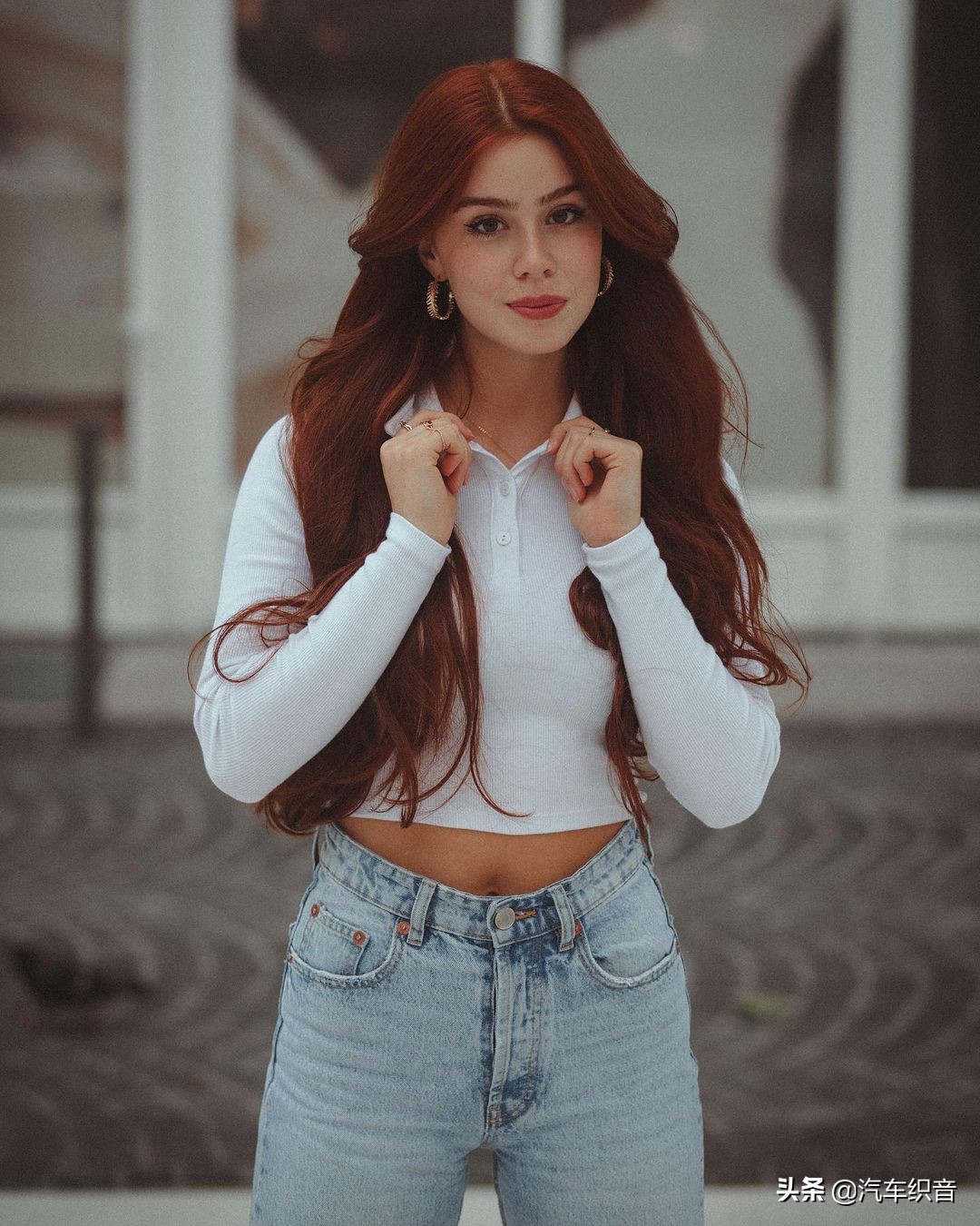 German model Maya Cecilia Allette with beautiful red hair - iNEWS