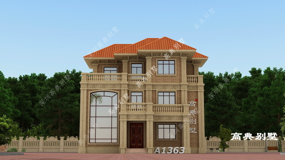 Self-built houses in the countryside, this layout makes the house full ...