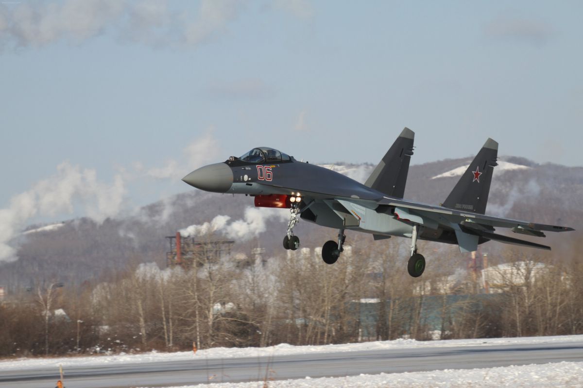 Su 35 joined the ground strike, KH59 air-to-ground missiles were ...
