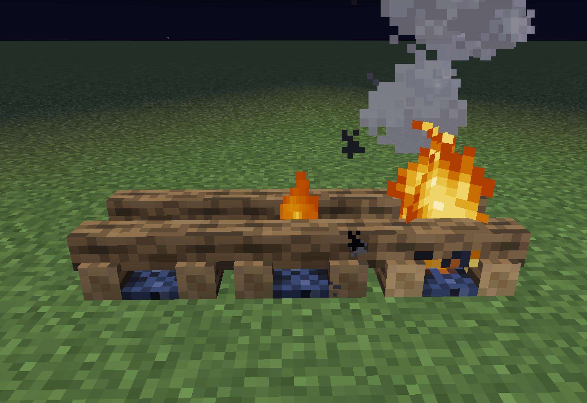 Minecraft: How to raise "a ray of flame" on the ground? Hidden ...