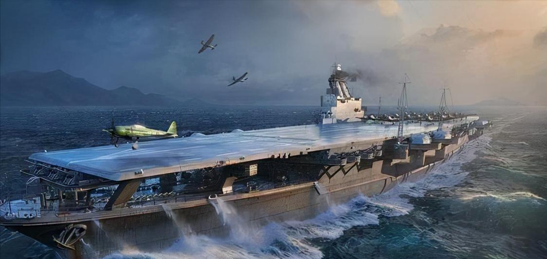 The Japanese 280 billion aircraft carrier "Shinano" was sunk by a U.S ...