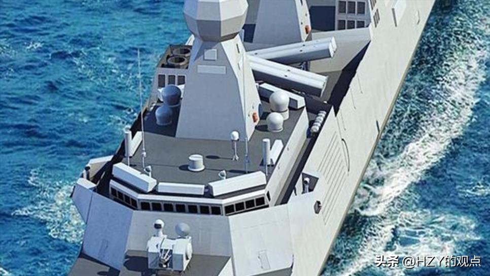 The 054B super frigate reveals its true appearance, with an integrated ...
