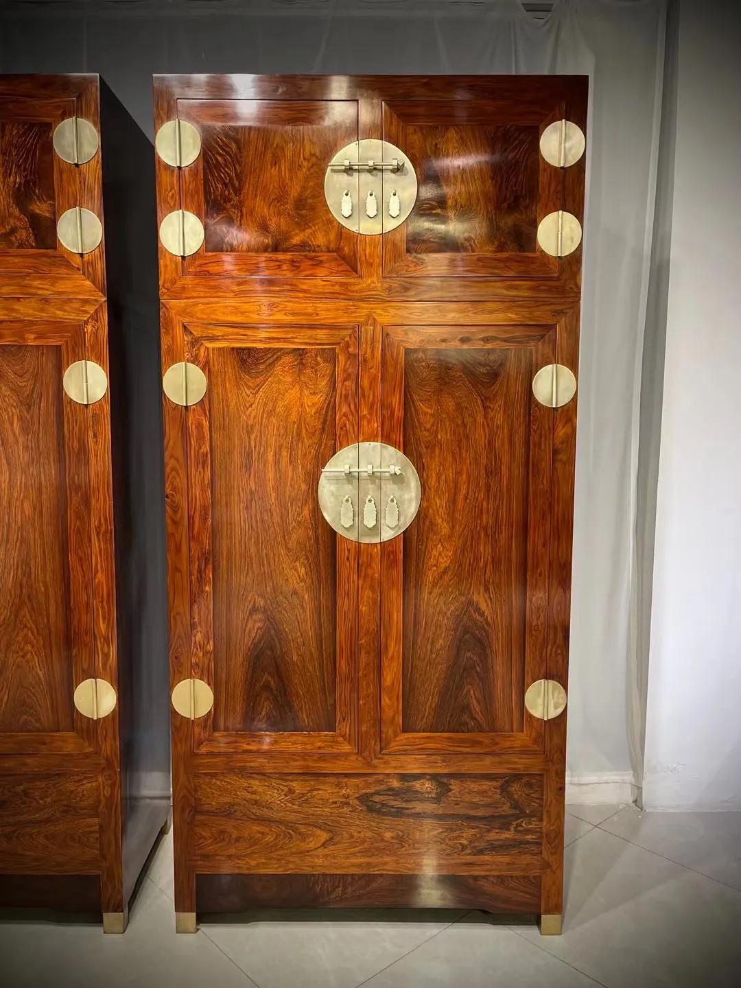 Huanghuali top box cabinet, large four-piece cabinet - iNEWS