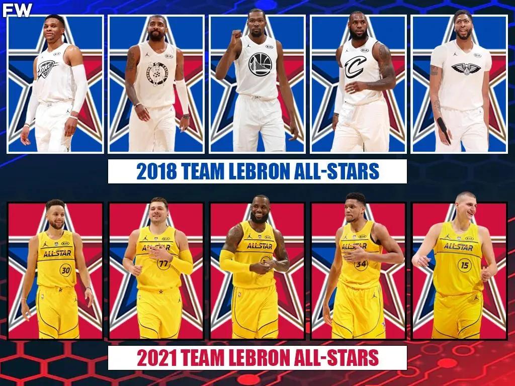 The US media will compare the two All-Star teams led by James in 2018 ...