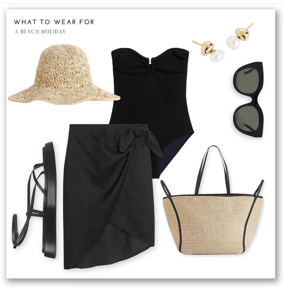10 pieces of clothing can wear a beach holiday style, and travel light ...