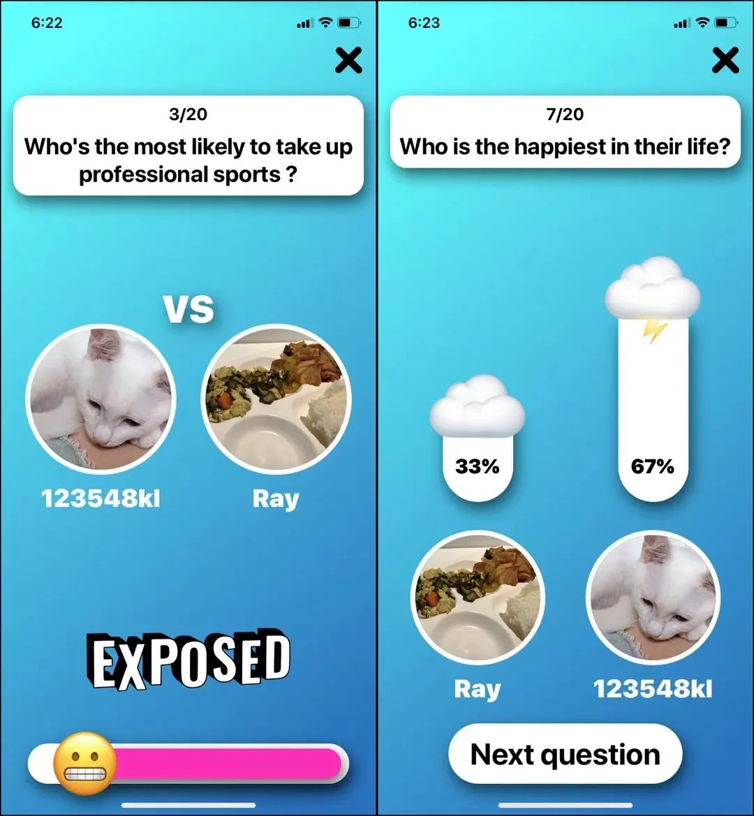 A semi-anonymous social app disguised as a quiz game tops the top 50 ...