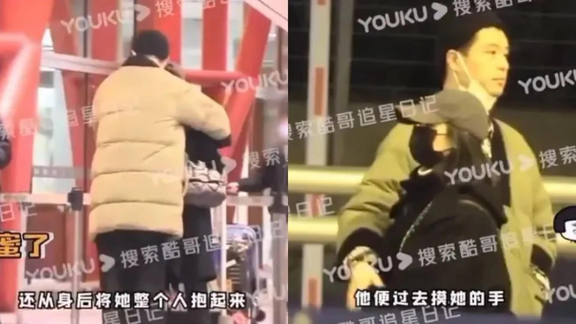 Li Chun and Ma Di's airport bear hug exposed romance Netizens joked ...