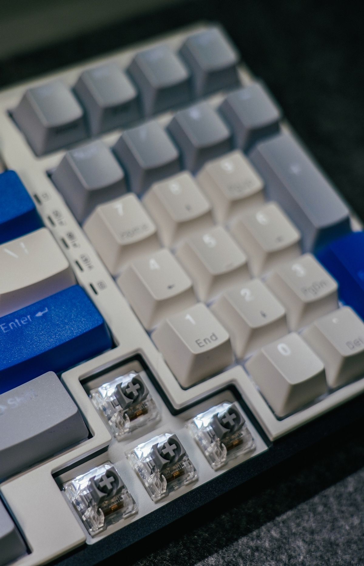 Three-mode custom silver-axis mechanical keyboard - simply cool and ...
