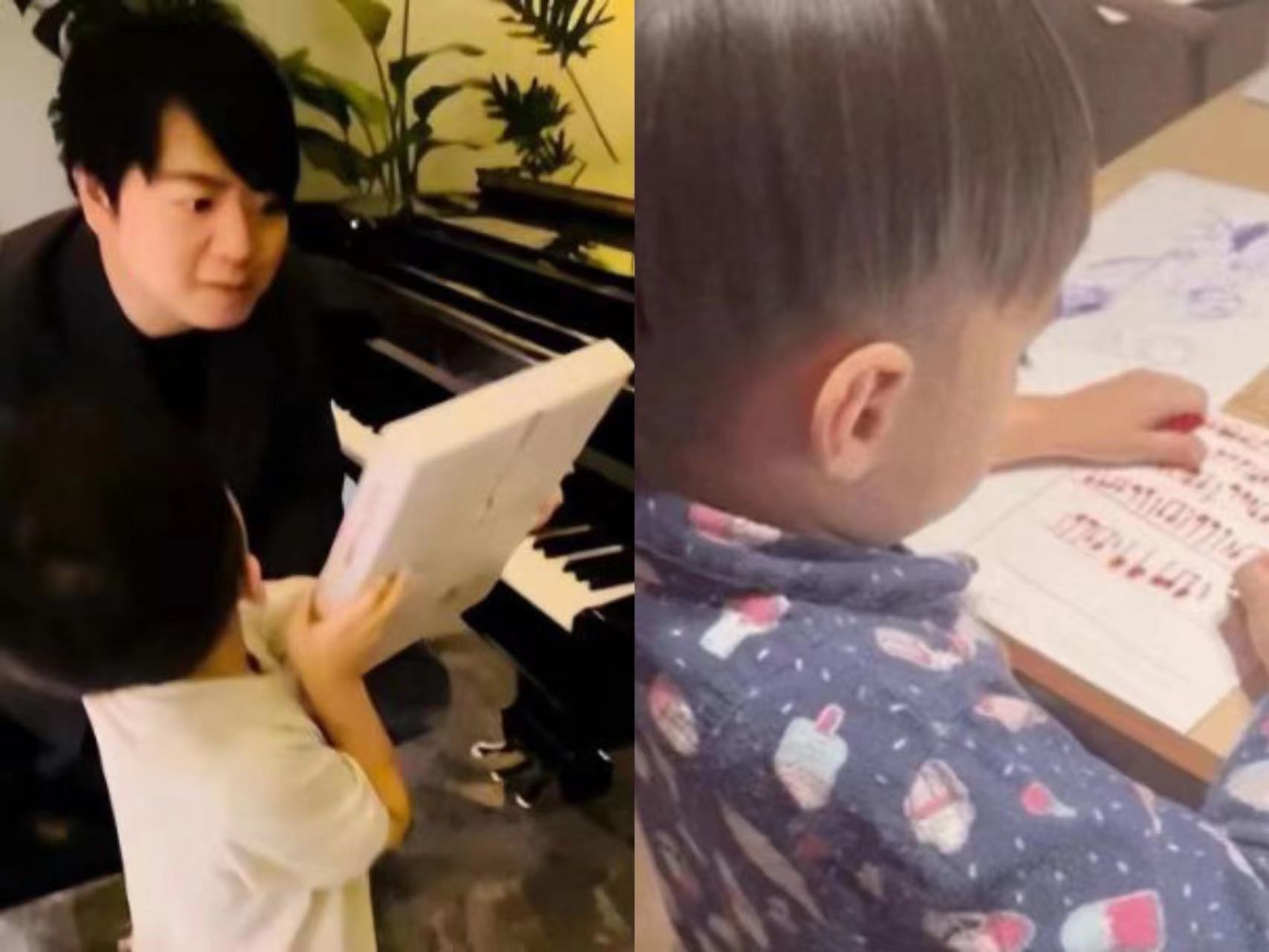 Lang Lang as a personal trainer for Jay Chou's children?The two stood ...