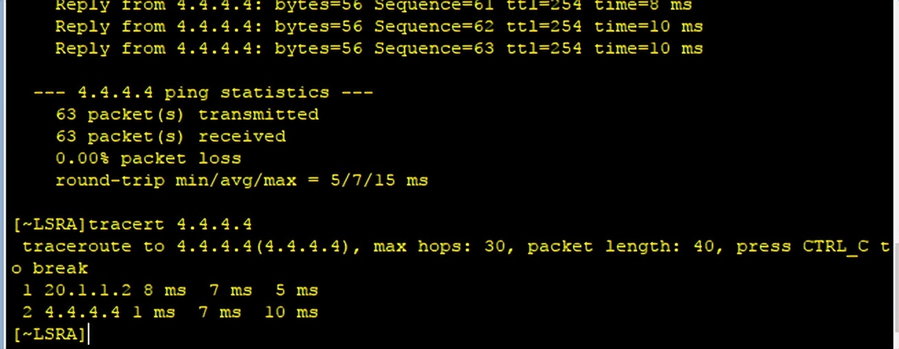 Example for Configuring LDP and Static Route Association - iNEWS