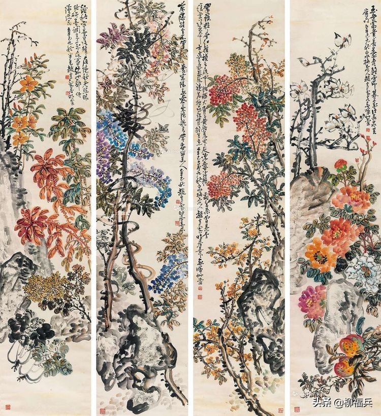 Appreciation of "Four Seasons Flower Picture" by 35 famous flower ...
