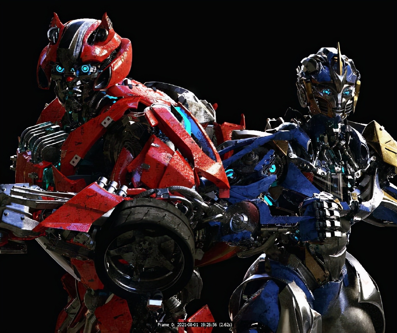 Transformers movie version Flying over the mountain, Bumblebee and Arce ...