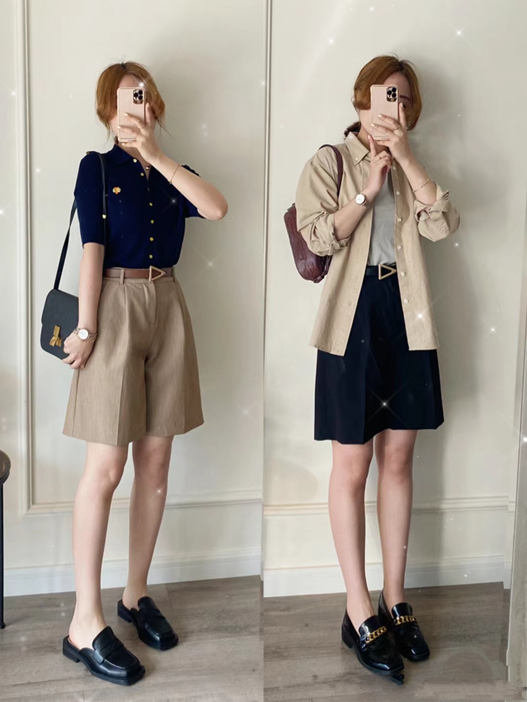 You have to choose khaki for summer commuting! Middle-aged women wear ...