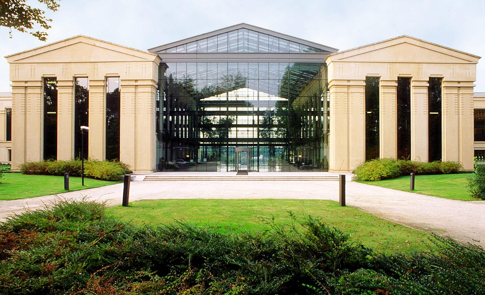 What kind of building is the headquarters of SWIFT, the "financial ...