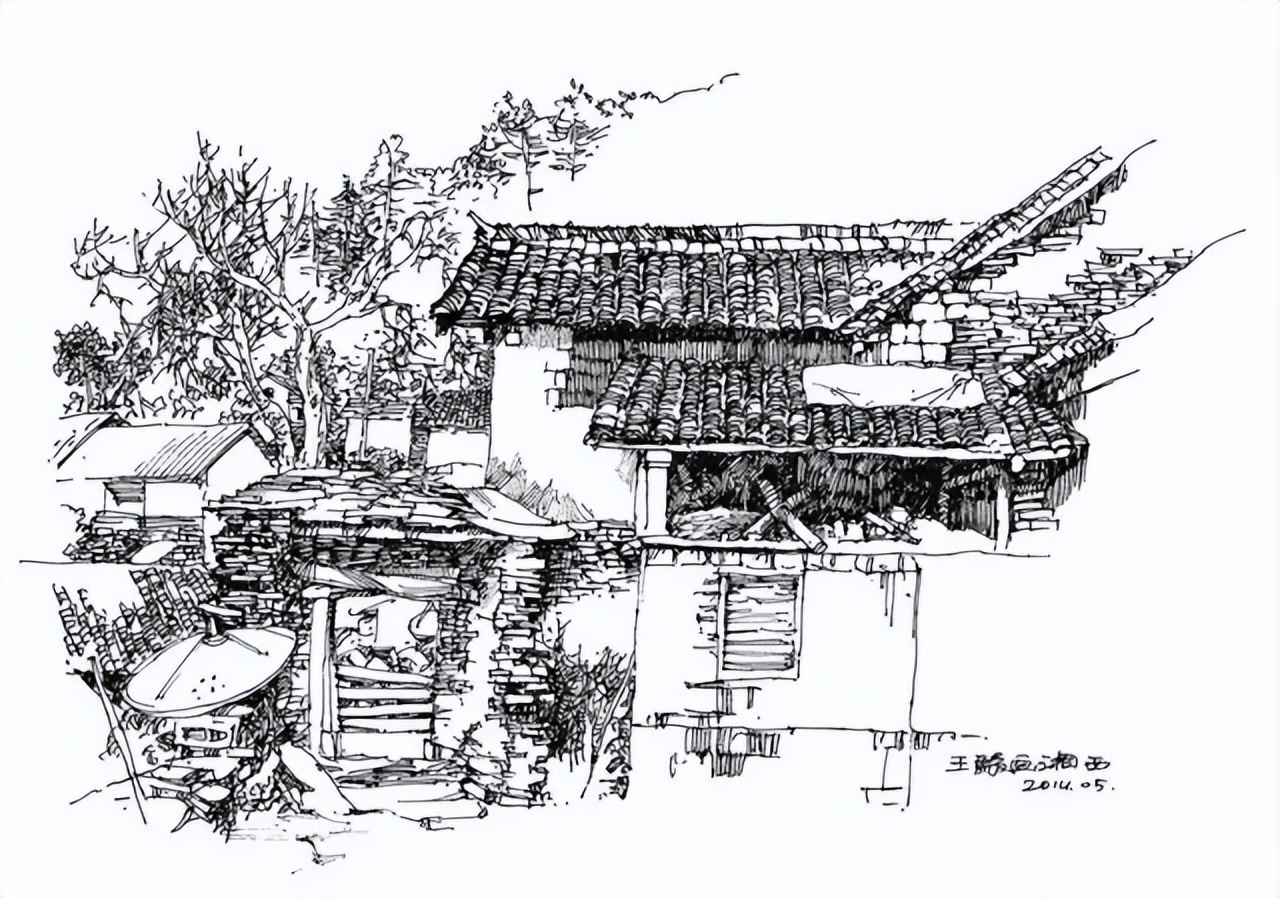 Appreciation of Wang Jun's pen and landscape landscape sketch - iNEWS