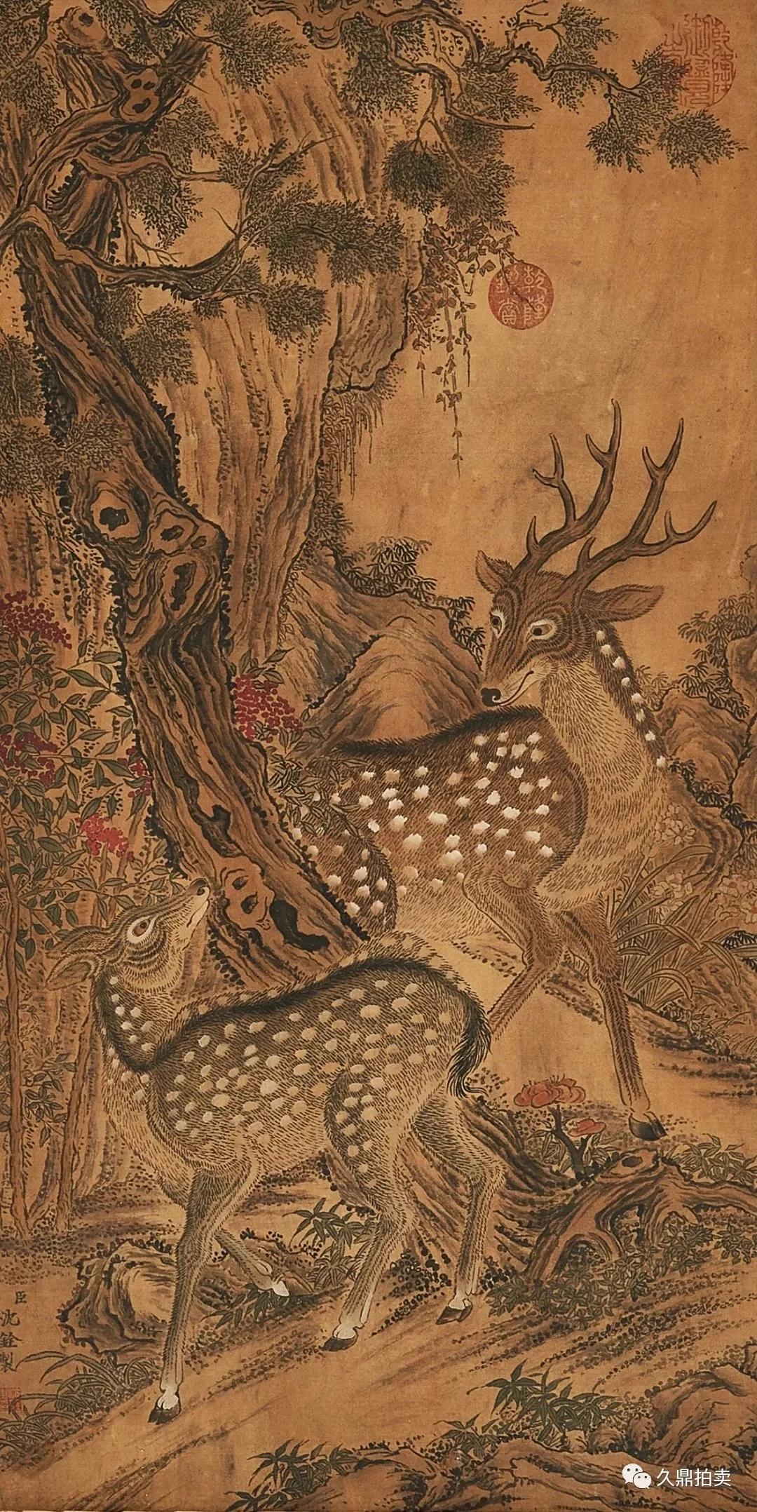 Qing Dynasty. Chinese painting works of court painter Shen Nanping - iNEWS