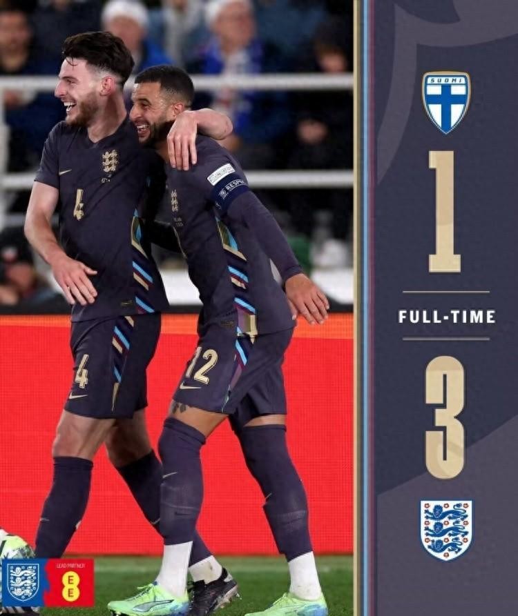 UEFA Nations League - England 3-1 Finland Grealish Rice scored and ...