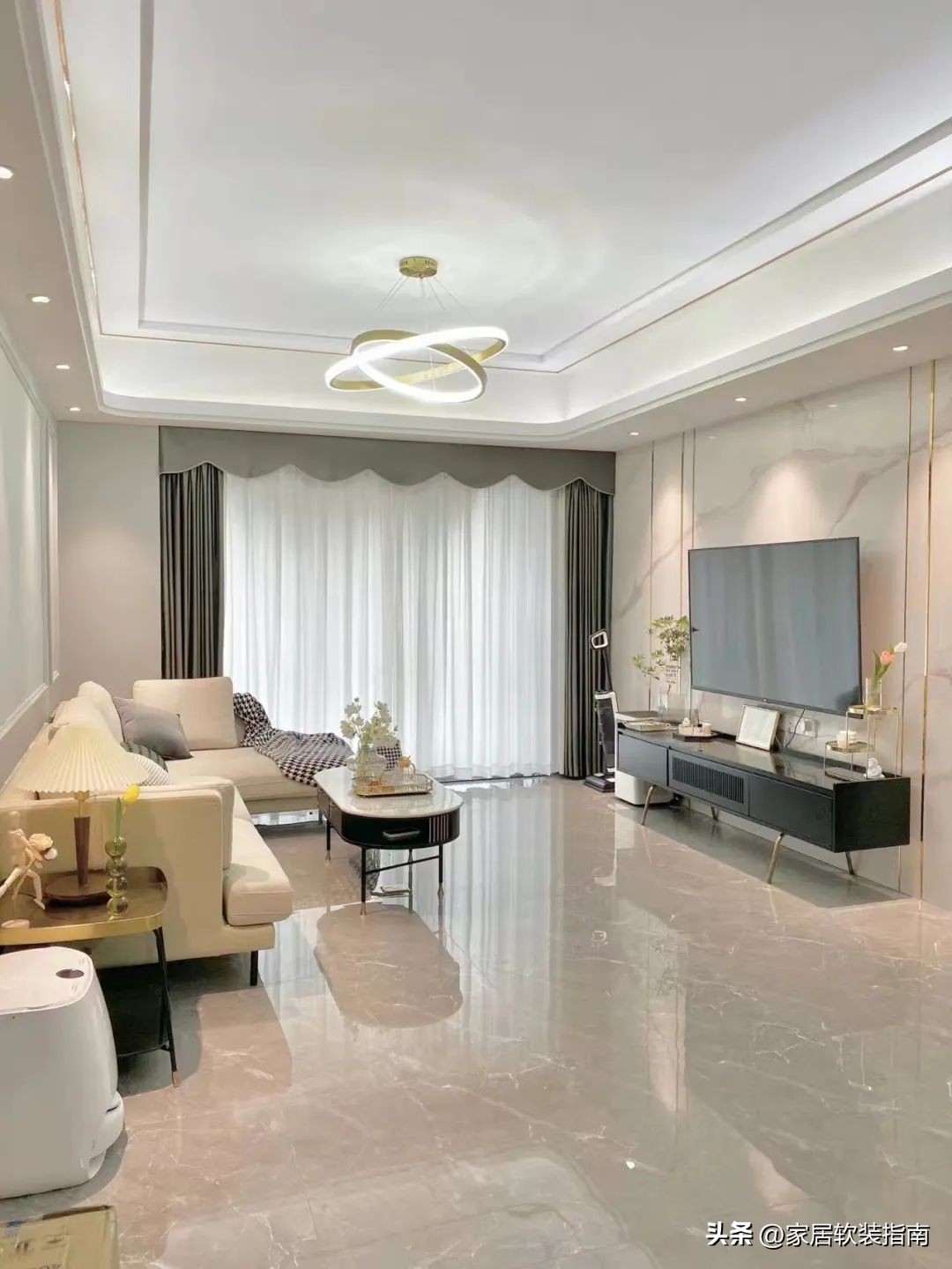 Her house is 95 square meters with three bedrooms, not luxurious but ...