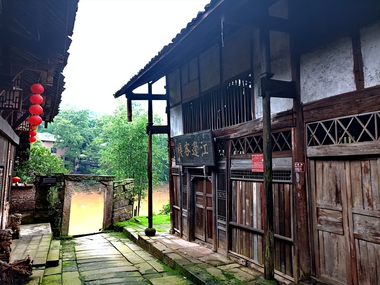 The ancient town of Tanghe in Jiangjin, once a bustling waterway wharf ...