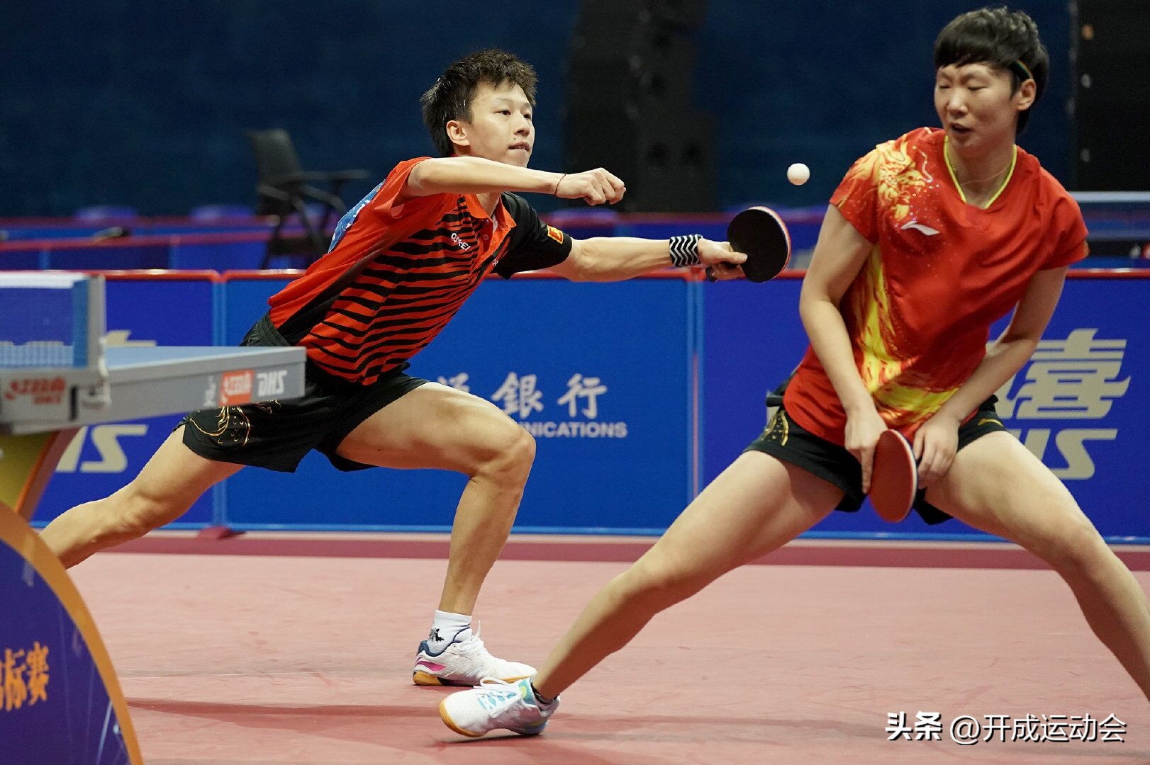Peak duel, 2022 National Championships mixed doubles final: Lin Gaoyuan ...