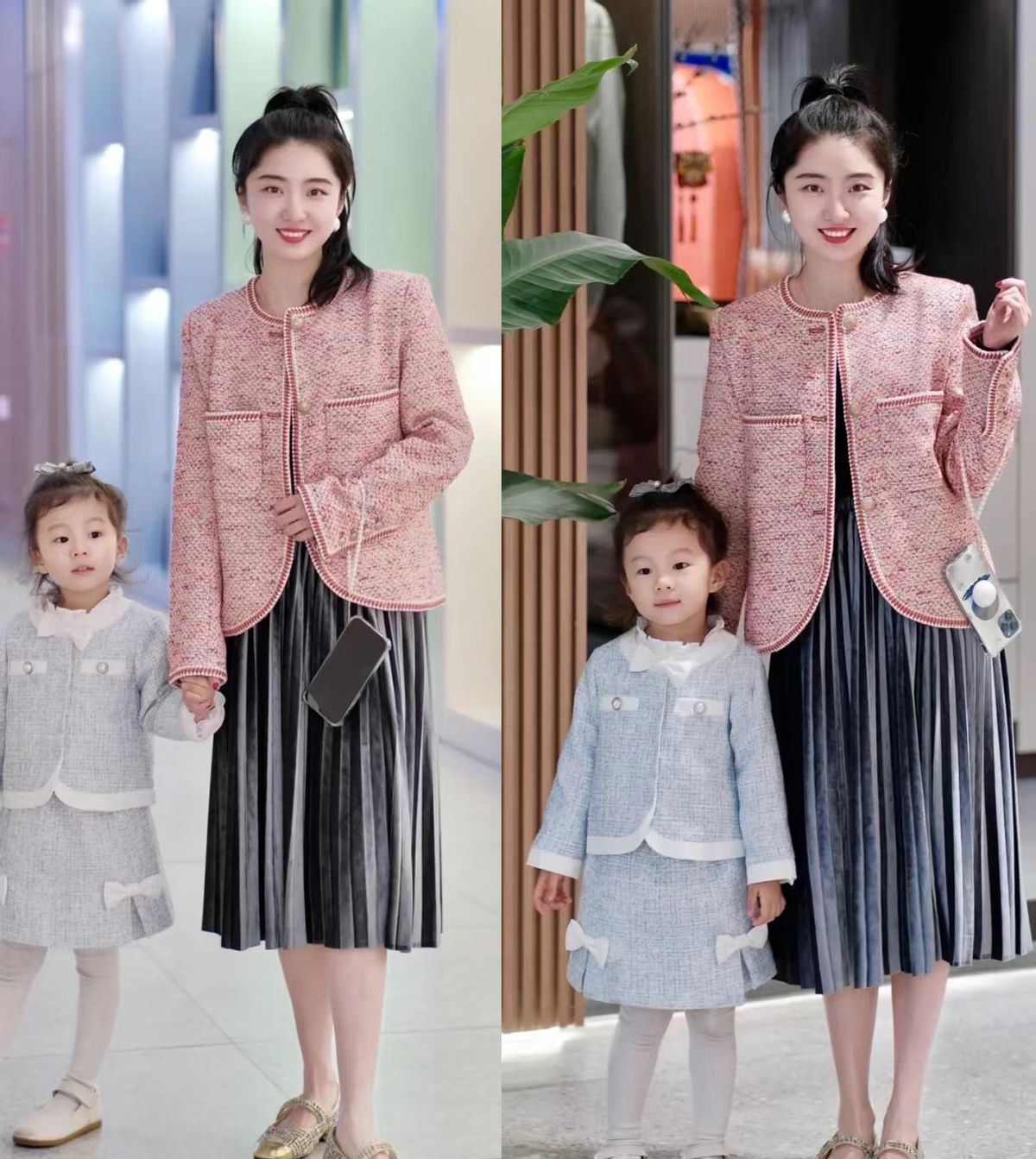 A collocation method is popular this spring! "Short top + skirt" looks ...