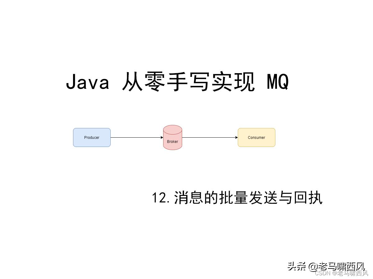 「mq」從零開始實現 mq-12-消息的批量發送&批量回執 - 頭條匯