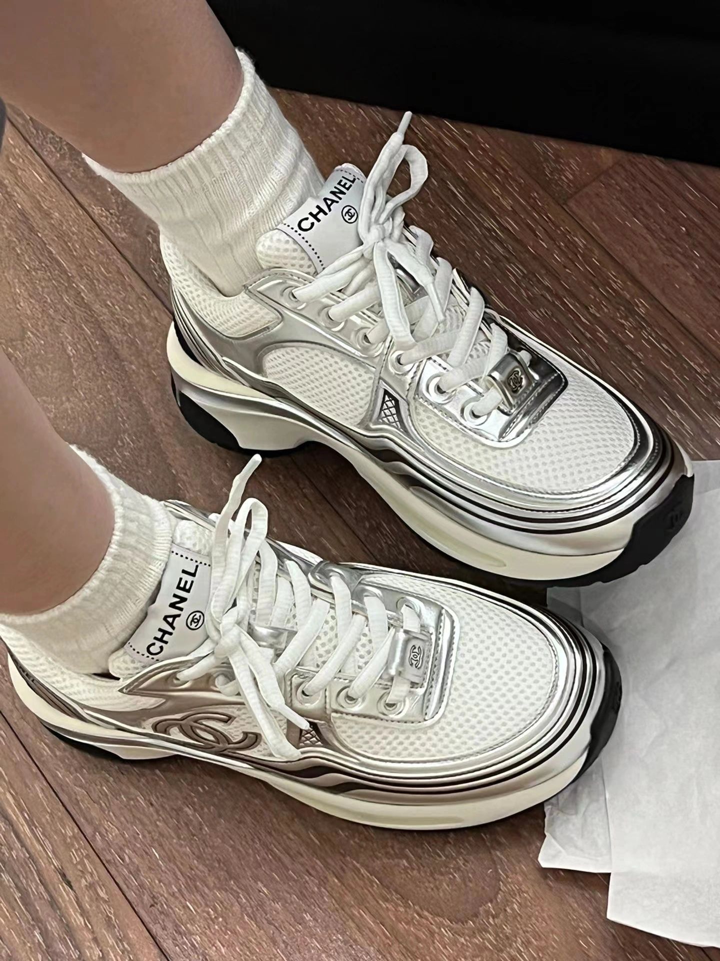 Chanel 23c Silver Horn King sneakers will regret it if you don't buy ...