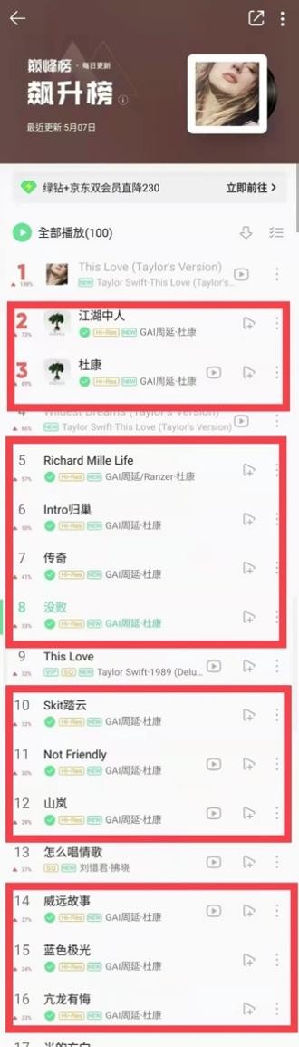 GAI Zhou Yan's new album "Du Kang" exploded in word of mouth and swept ...
