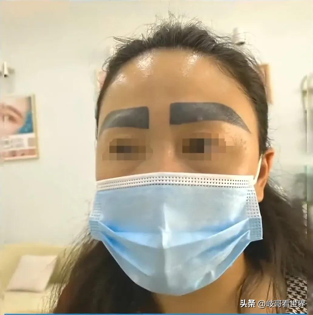 Be careful with eyebrow tattoos! Faced with a novice tattoo artist, Ms ...