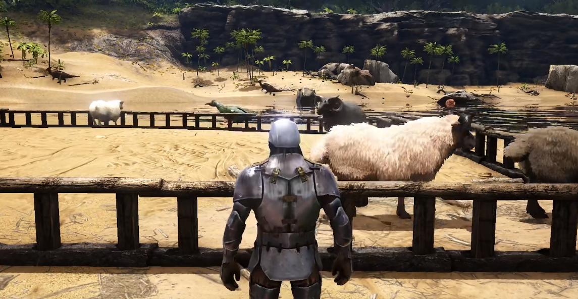 The "Ark Survival Evolved" version of the wool, the poor sheep were ...