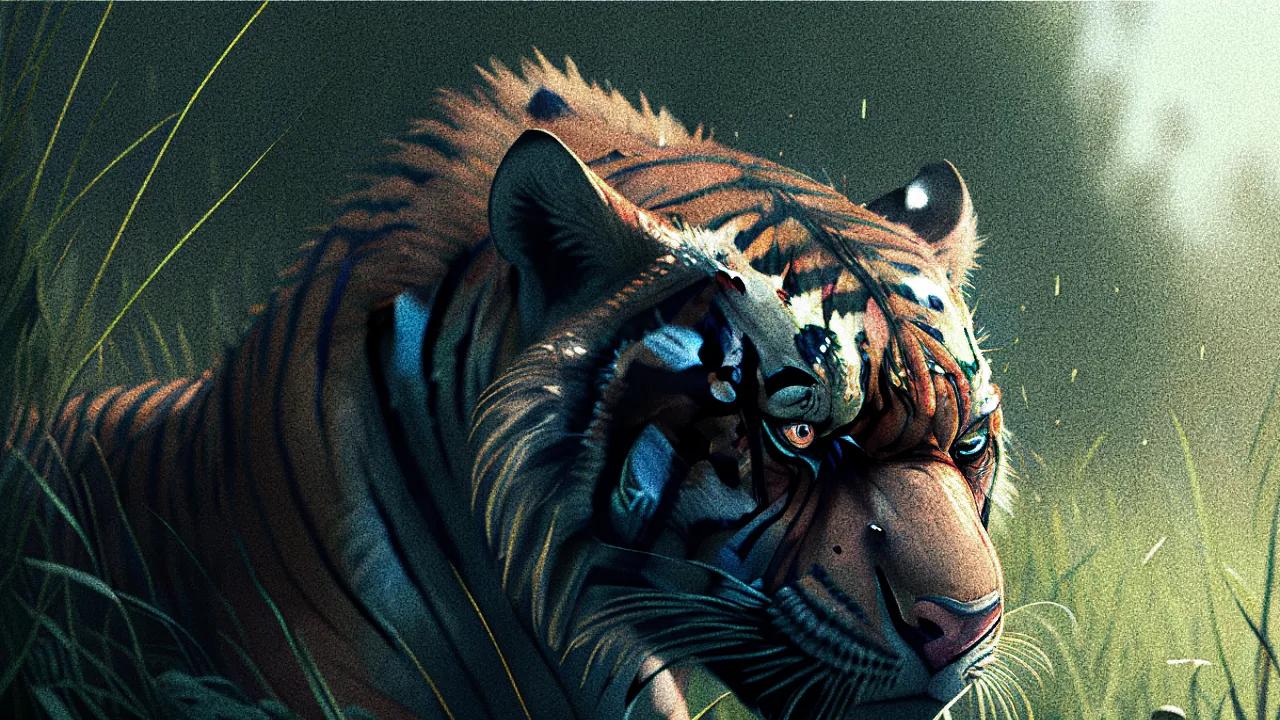 The masterpiece "Human Tiger Biography": I peeled off the 3 "tiger ...