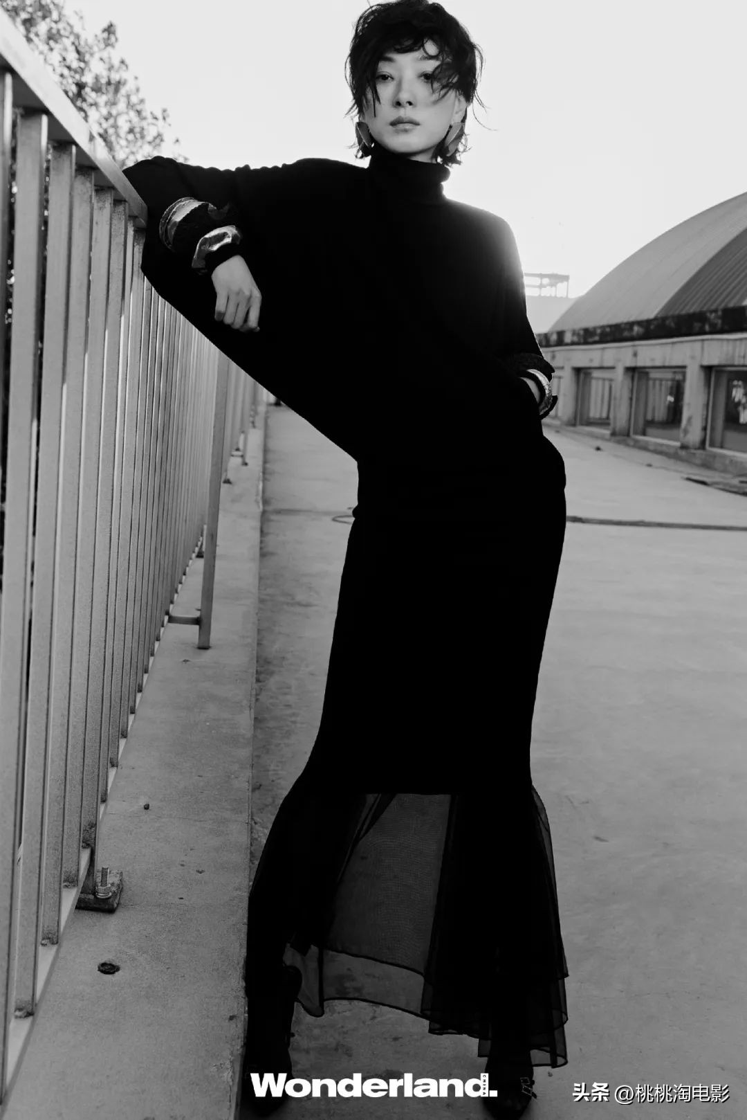 Actor Wan Qian's "New Vision" photo shoot, French curly hair interprets ...