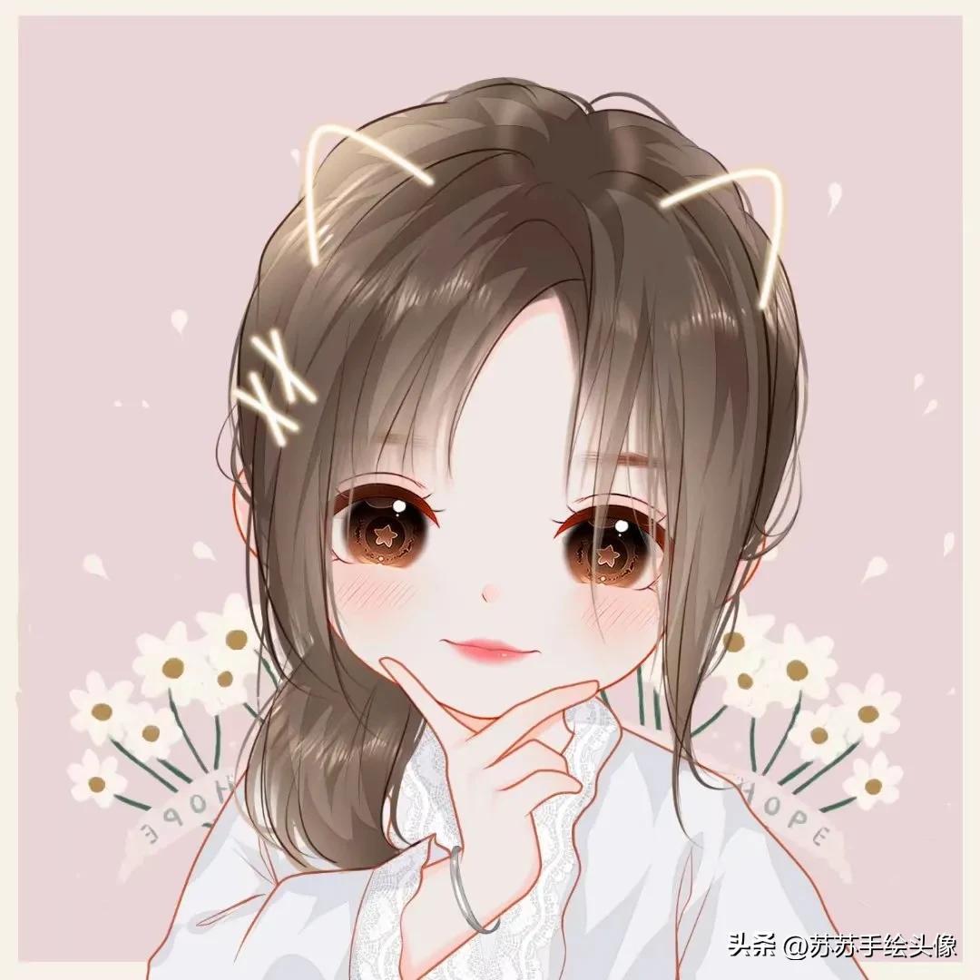 Change your avatar, age-reduced and fashionable girl cartoon avatar ...