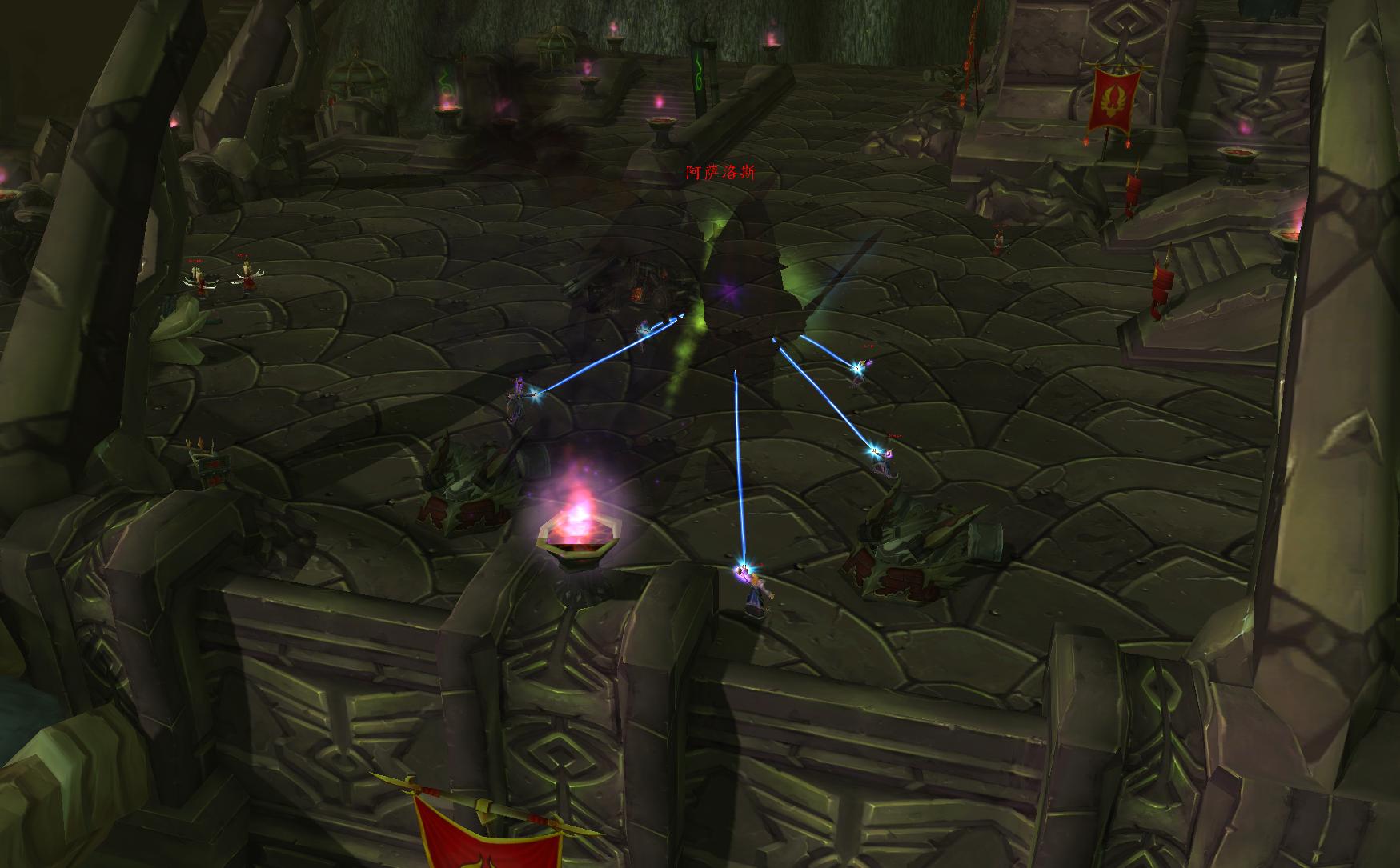 World of Warcraft TBC: Hunters practice weapon skills in the holy land ...