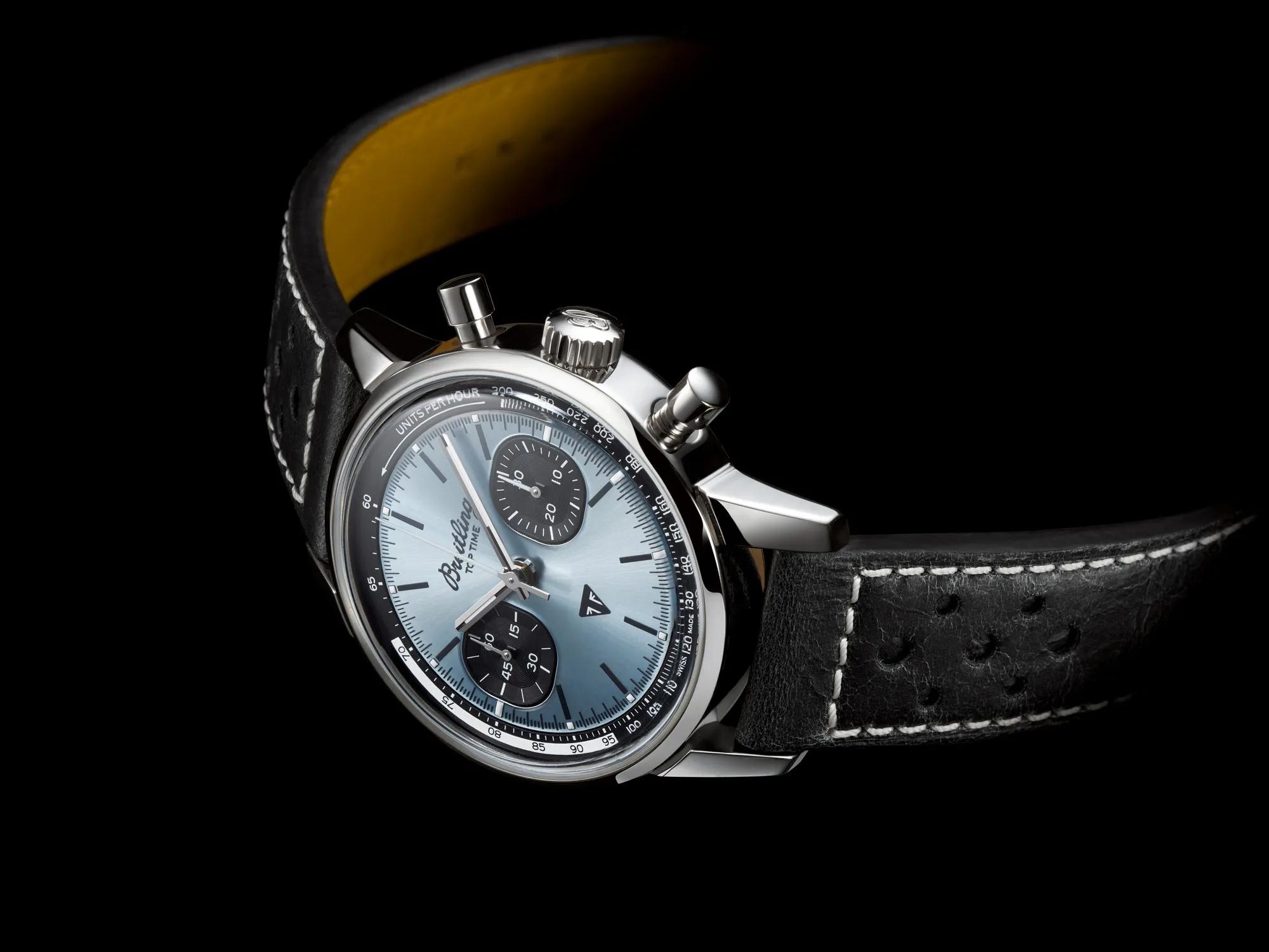 Breitling and Triumph Motorcycle jointly launch the ice blue dial ...