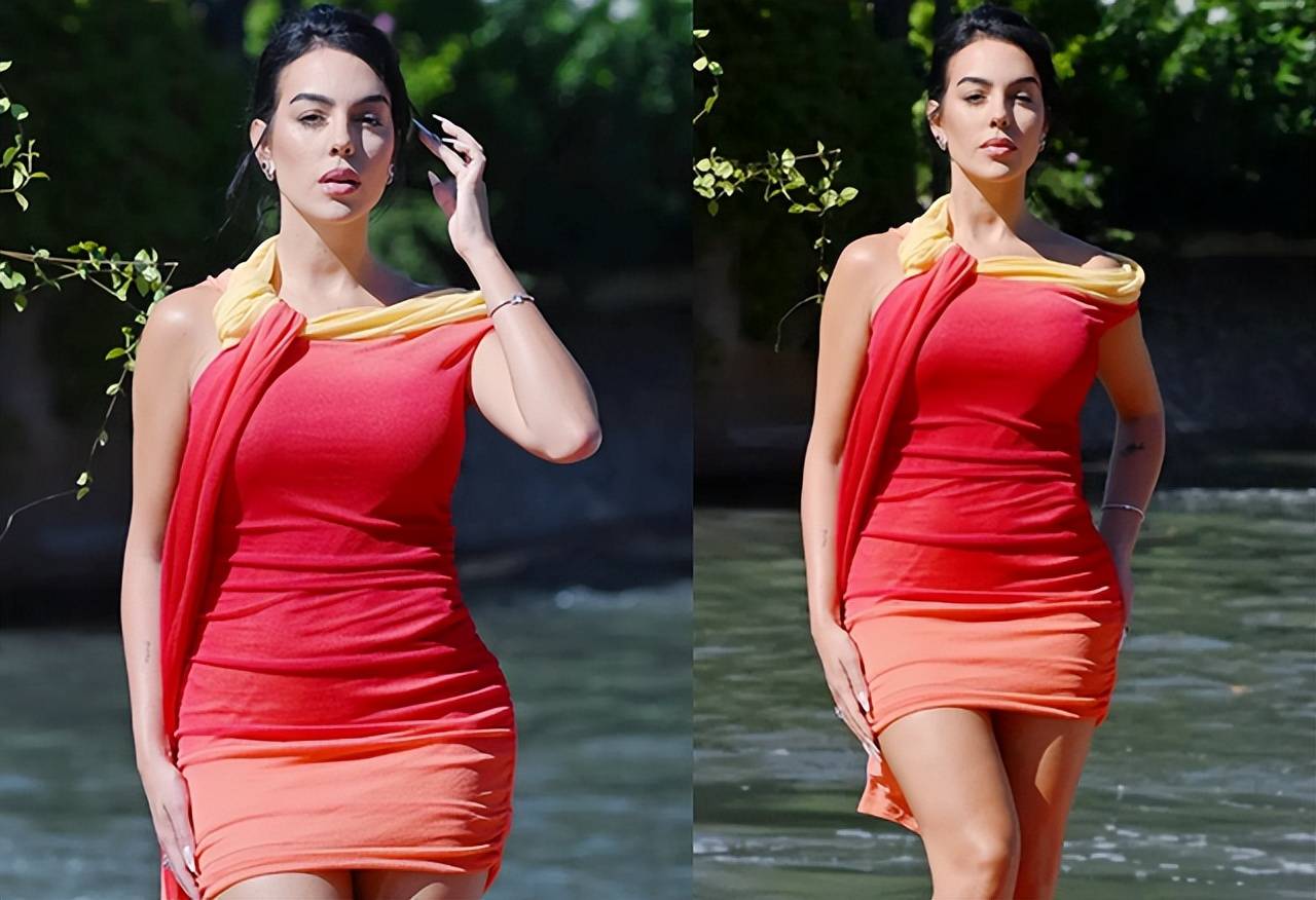 Georgina took a private jet to Venice and boldly showed off her sexy ...