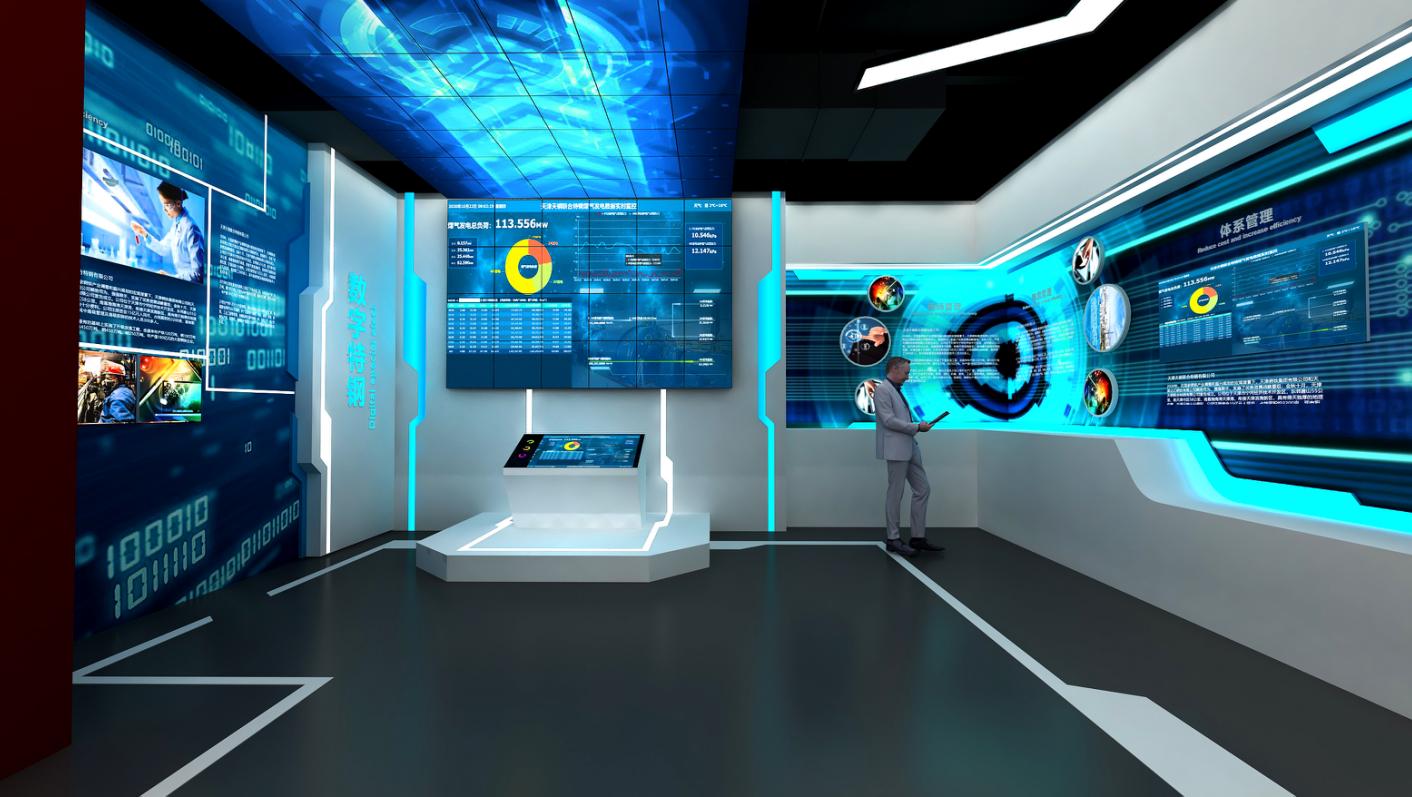 The design style of the exhibition hall of the Science and Technology ...