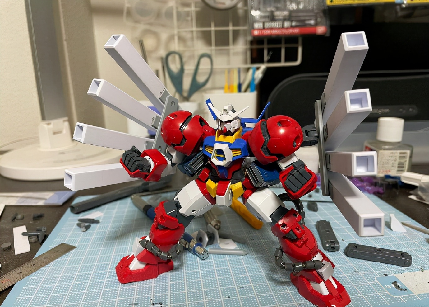 Self-made plastic sheet, gunpla backpack for gunpla - iNEWS