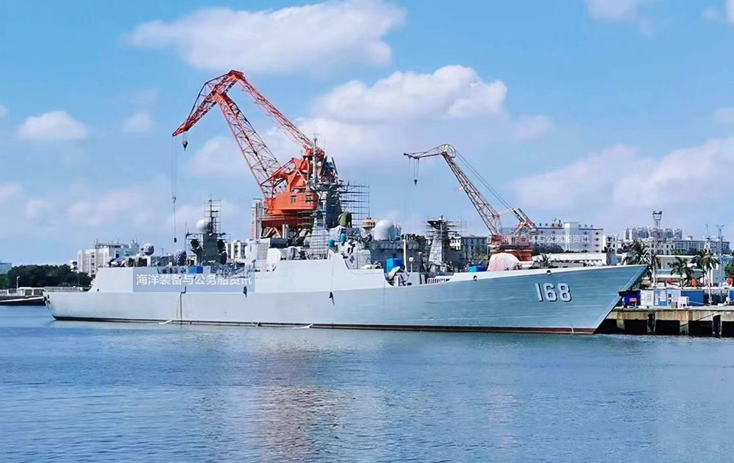 The Guangzhou ship has been refitted. There is no phased array radar and no HQ-9. Is it another ...