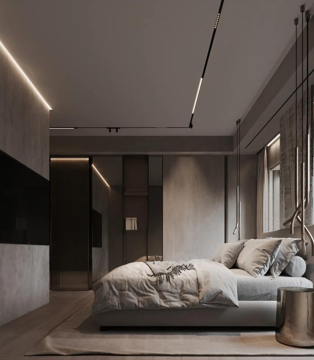 370㎡ large flat floor design, gray luxury - iNEWS