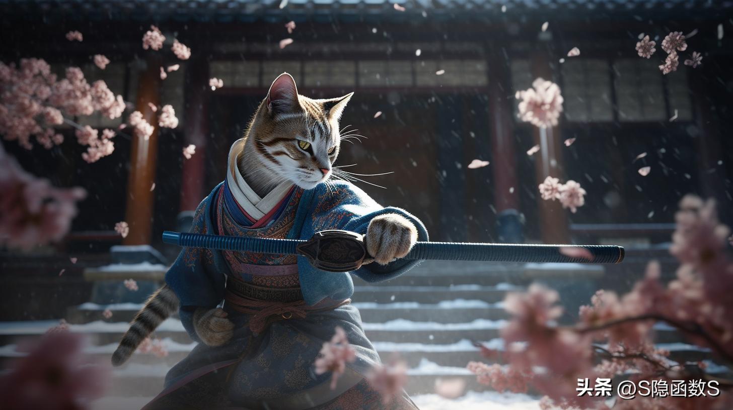 AI painting-[Sword Dance Catman: Hanfu Heroes in Snowflakes]-Spell ...