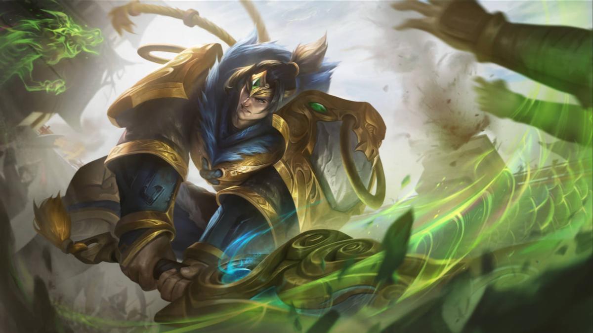 The new LOL Three Kingdoms Golden God of War skin is online, who can ...