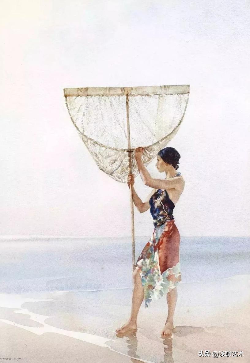 British painter's watercolor body art: the "jade body" touches the ...