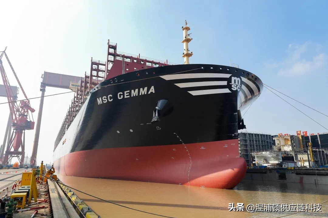 The new "carrying king"!MSC's new giant 24,100 TEU container ship ...
