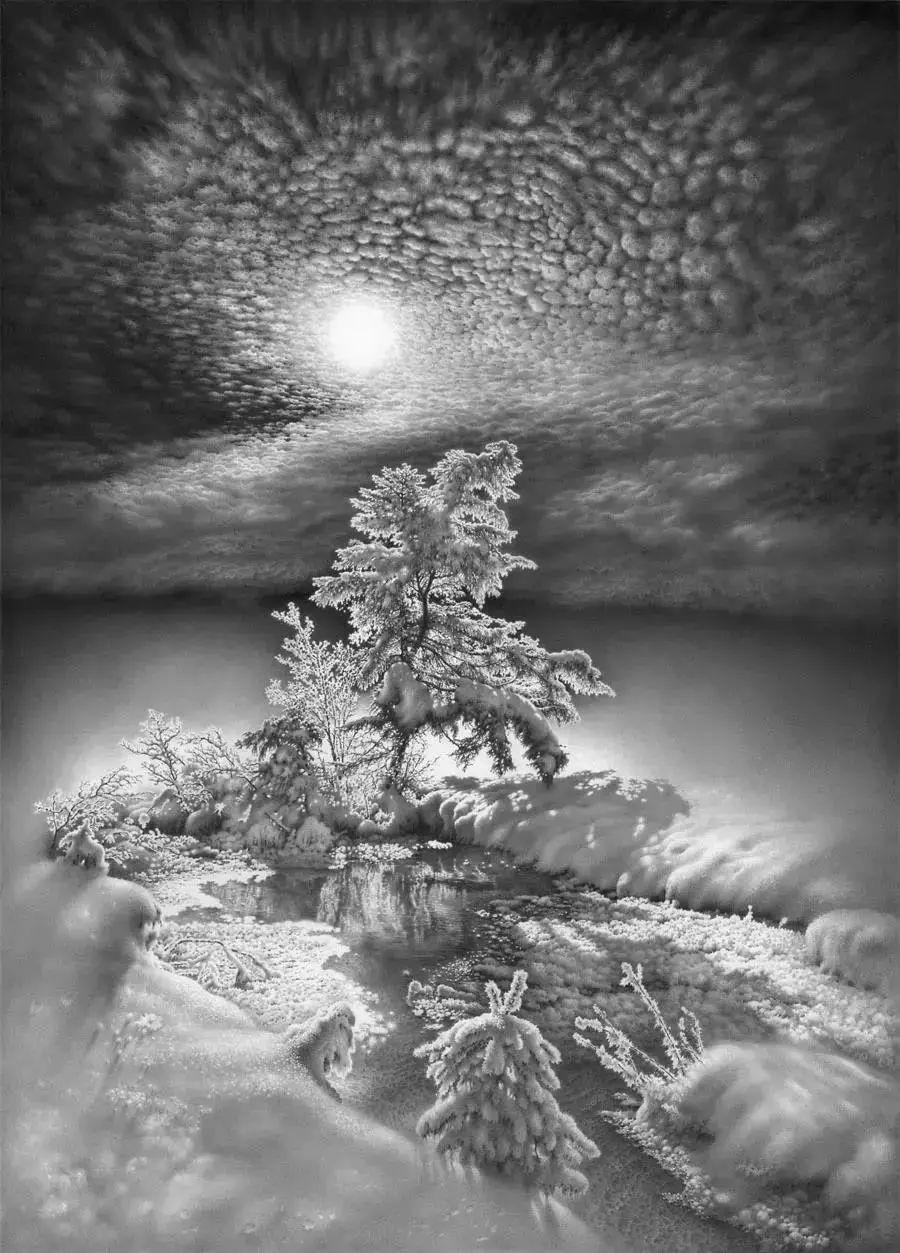 The 74-year-old man drew snow with a pencil, and even Putin was cheated ...